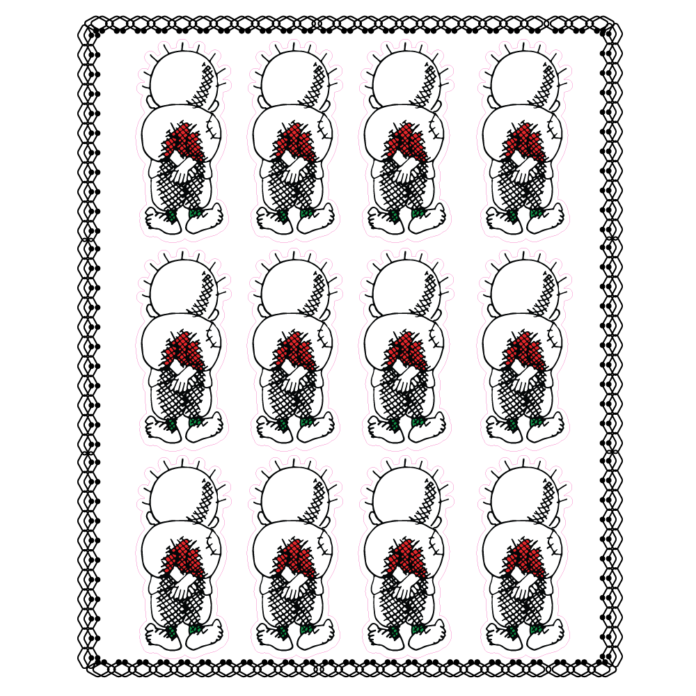 Waterproof Handalah Hanzalah Palestinian 12 Stickers – Twinkle Hands